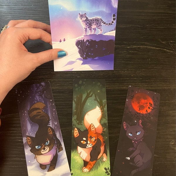 Villain Cats Bookmark Set I - Warrior Cats - Cat Bookmark Printed on ...