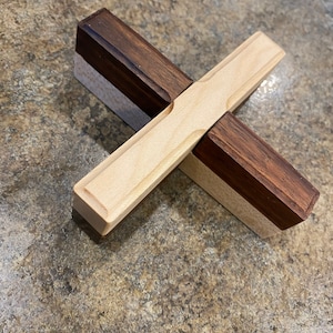 Cross Peg Solitaire Handmade Wooden Brain Teaser Easter Gift - Etsy