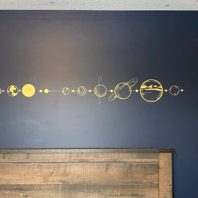 Planets Wall Decals Solar System Decals Space Wall Art Planets Wall ...