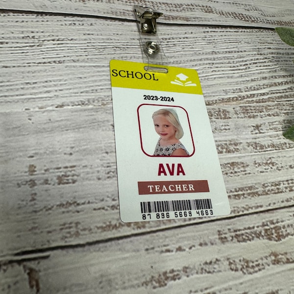 Teacher ID Card Template | Customizable Template | Custom Teacher ID ...