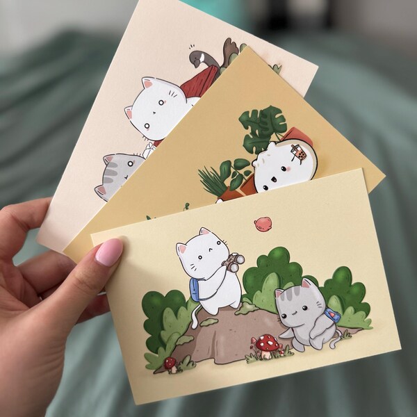 Boba Cats Sticker | Kawaii Cat Boba Die-cut Vinyl Sticker for Reusable ...