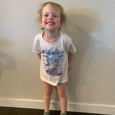 Frozen Birthday Shirt , Elsa Birthday Shirts, Frozen Custom Shirt , Frozen Personalized Tee ...