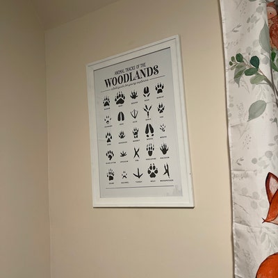 Woodland Alphabet Poster Woodland Alphabet Print Woodland - Etsy