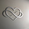 Wooden Infinity Heart Wall Art, Infinity Love Couples Art Home Decor ...