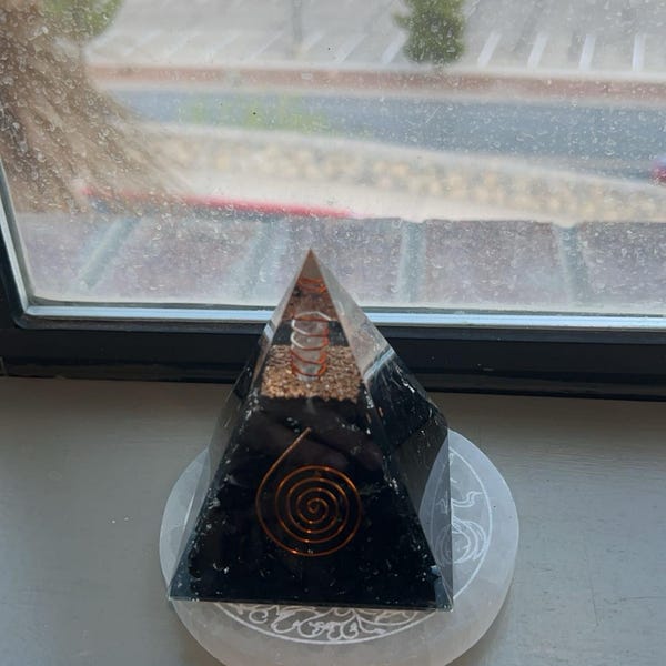 Rose Quartz Orgone Pyramid for Peace Calm Unconditional Love ...