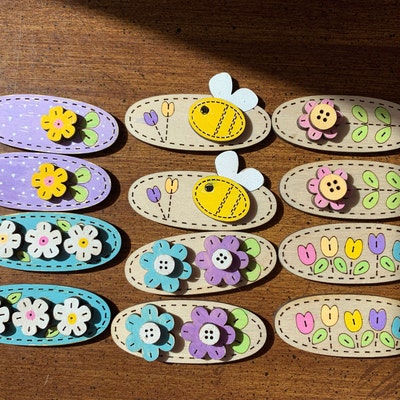 6 Bee Themed Pocket Hug removable Token/hug Score or Engrave Template ...