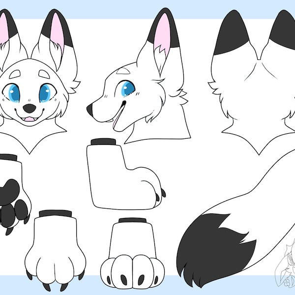 Custom Fursuit Partial Reference Sheet Commissions (NOT FURSUITS) - Etsy