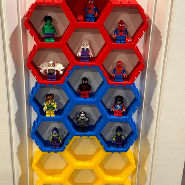 Modular Lego Minifigure Hexagonal Wall Display - Etsy
