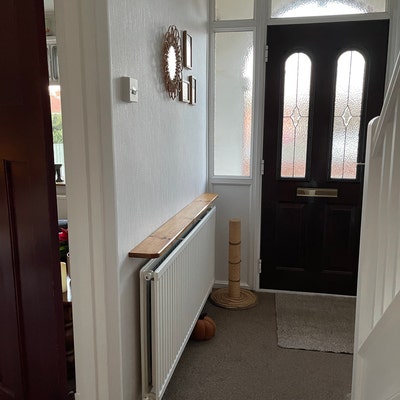 Handmade Radiator Shelf, Made From Solid Wood, Rustic Style to Add ...