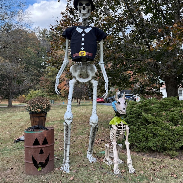 12ft Skeleton Thanksgiving Pilgrim Hat & Shirt - Etsy