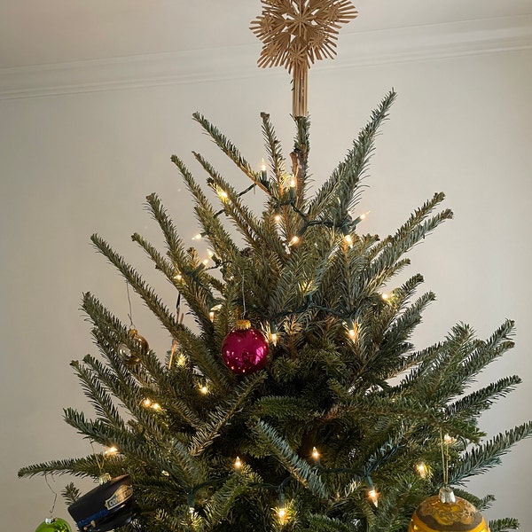 Christmas Tree Topper, Christmas Straw Topper, Rustic Christmas Star ...