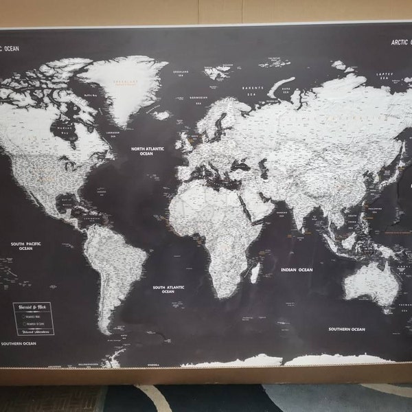 World Map Push Pin, Push Pin Map, World Map Pin Board, Cork World Map ...