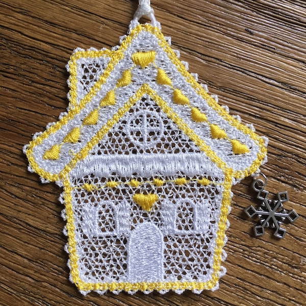 FSL Christmas House 2 Pattern 2 Sizes - Free Standing Lace Instant ...