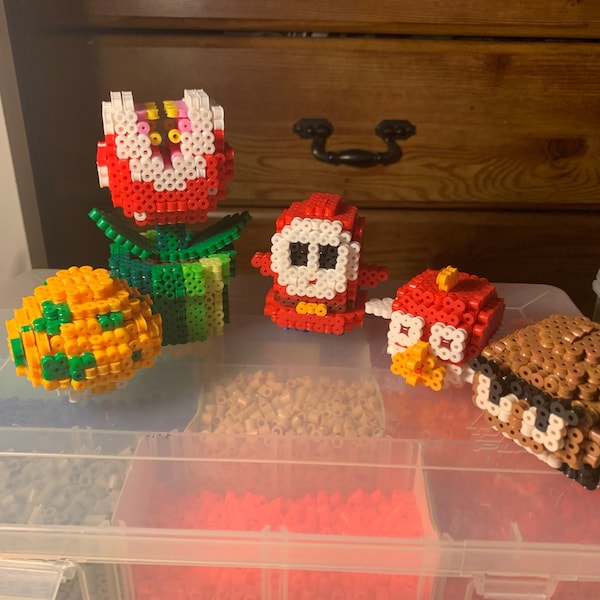 Super Mario Bros 3D Perler Bead Pattern English Guidances Digital - Etsy