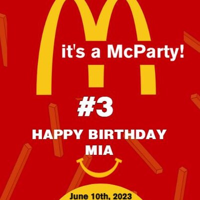 Ronald Mcdonalds Birthday Invitation Mcparty - Etsy