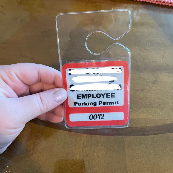 Parking Pass Hanger for Vehicle - Free Ship - Vertical Display Hang Tag for Permit, School Decal ...