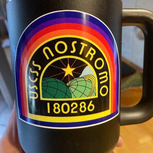 USCSS NOSTROMO 4X3 IN Full Color Die Cut Vinyl Decal Sticker Weather ...