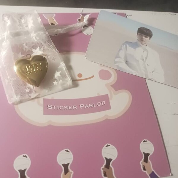 BTS Heart Locket B-grade (ONLY Locket) Gold, Silver & Rose Gold Options ...
