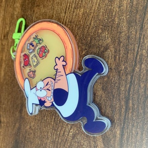 Pizza Tower Game Peppino Shaker Keychain Acrylic Keychain - Etsy