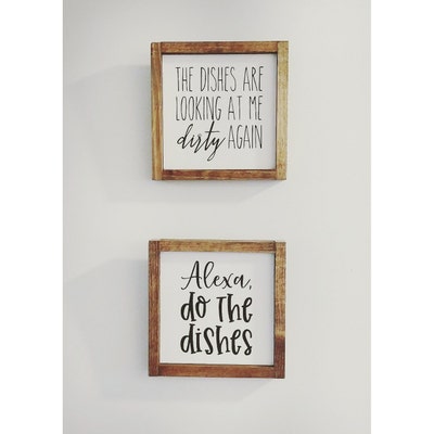Alexa Cook Dinner Sign / Kitchen Sign / / Funny Sign / Kitchen Decor ...