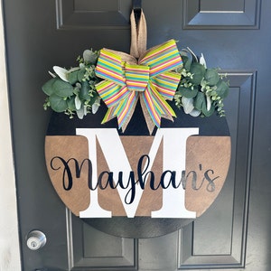 Front Door Decor Simply Blessed Year Round Wreath Front Door Wreath ...