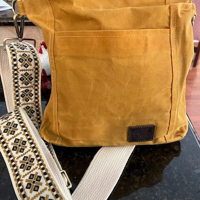 Slim Retro Purse Strap, Geometric Pattern, Replacement Crossbody Strap ...