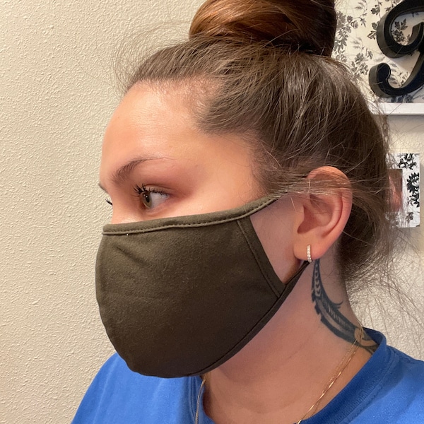 Cotton Face Mask for Men Women | Double Layer Cloth Face Cover ...