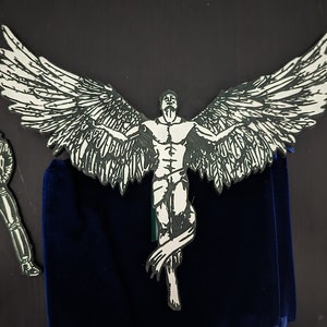 Pride Male Angel Tree Topper, Male Angel Topper, Wood Male Angel Tree ...