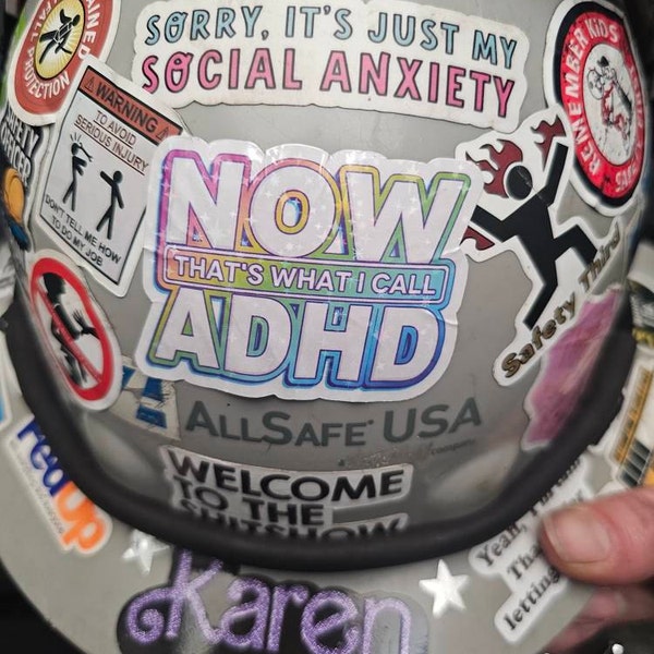 NOW That’s What I Call ADHD Sparkly Sticker, Y2K Adhd Sticker, Laptop ...