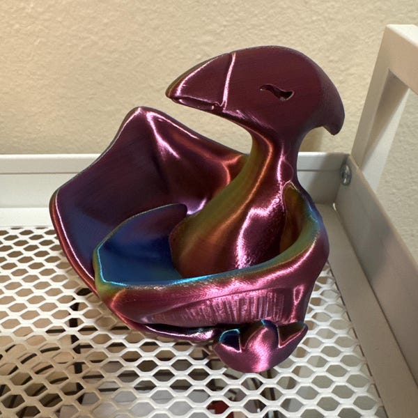 Shimmer Dienosaur Stegosaur Dice Holder | Dungeons and Dragons Dice ...