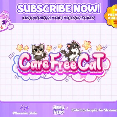 6x Chibi Cat Emotes Heart Cat Emotes Cry Cat Emotes Angry - Etsy