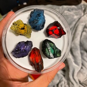 Raw Infinity Stones FULL SET Bestseller Infinity Gauntlet - Etsy