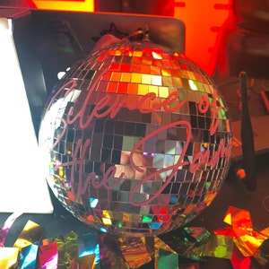 Personalised Disco Ball 20cm Party & Wedding Decor Unique - Etsy