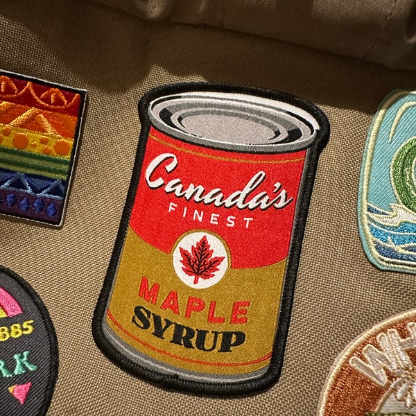 Canada's Finest Maple Syrup Iron on Patch Embroidered Sew on Canada ...