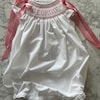 Smocked Name Bubble,custom Smock,hand Smocked Bishop Dress,monogram ...