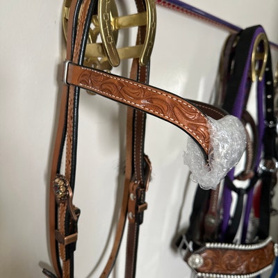 Light Oil Floral Tooled Buckaroo Style Browband Headstall / Bridle - Etsy