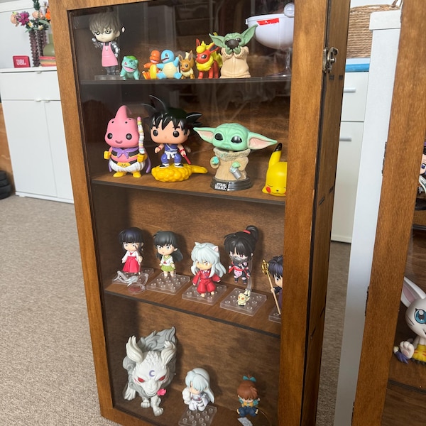 Wood Display Case for Wall, Display Case for Collectibles, Wood Display ...