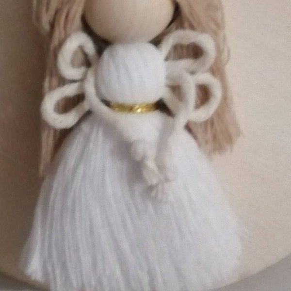 Xmas Small Angel, Macrame Doll, Christmas Ornaments, Xmas Tree Decor ...