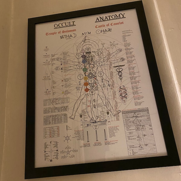 Occult Anatomy 2020 - Large Occult Poster (24x36), Occult Illustration ...