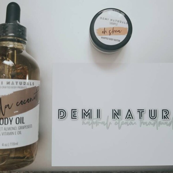 Body Oil| Vanilla Coconut, Massage Oil, Dry Skin Oil, Demi Naturals - Etsy