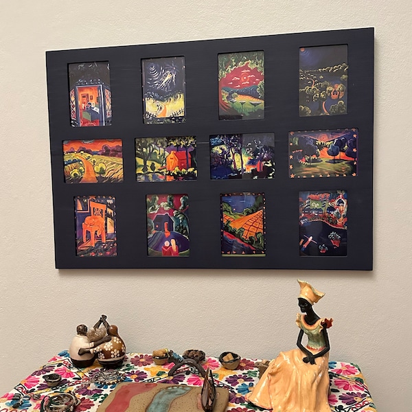 Collage Multiple Opening Picture Frame With 5 Openings 2-1/2"x3-1/2 3x3 ...