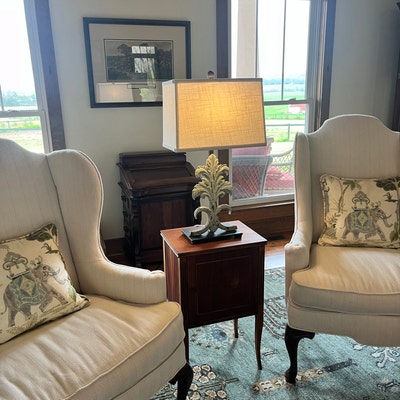 Reclaimed Limestone Filtration Ball on Stand-set of Three-acrylic ...