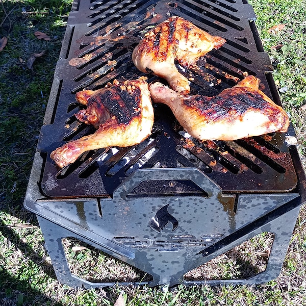 Portable Fire Pit BBQ Grill DXF File | CNC Plasma Laser Cut Ready - Etsy