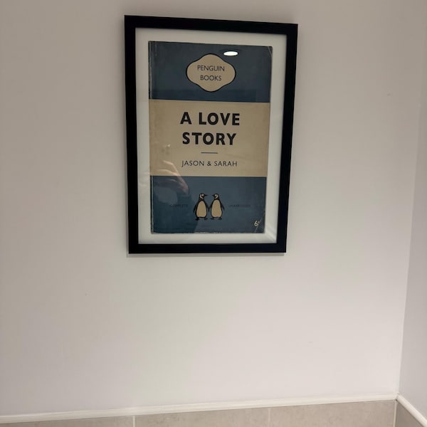 Custom Penguin Book Cover Poster | Personalised Vintage Book Print ...