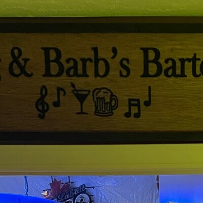 Custom Wooden Metal Wrapped Winery Sign Engraved Logo Vineyard ...