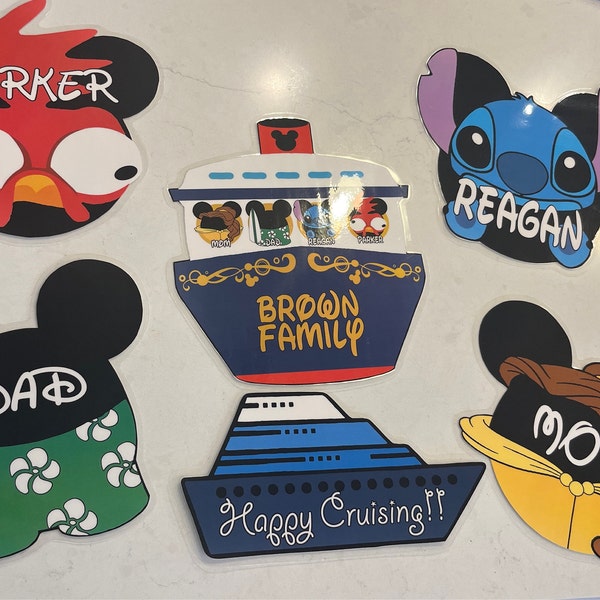 Custom Cruise, DCL Peter Pan Inspired Cruise Ship Door Magnets, Family ...