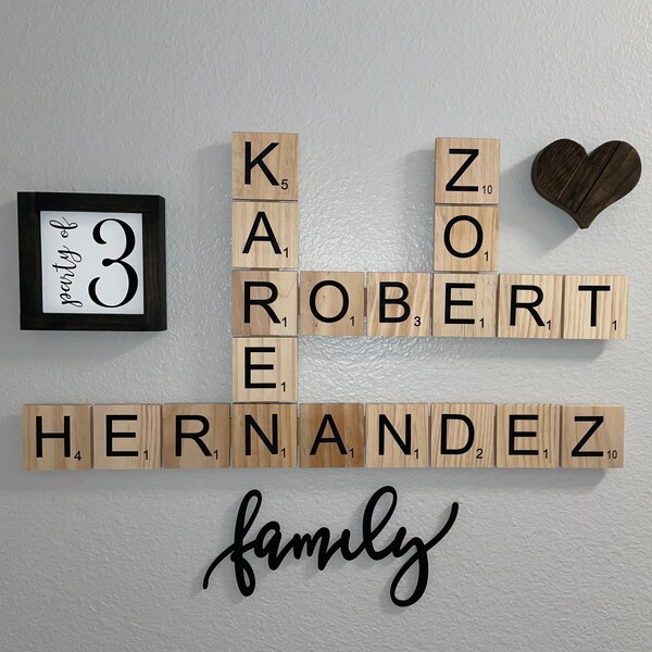 Family Word Cut Out, Laser Cut, Wood Words, Wood Cut Word, Wall Word ...