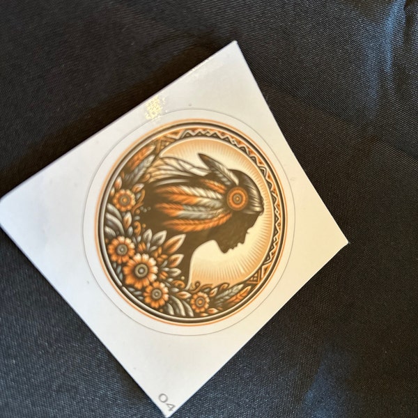 Indigenous Regalia Fan Native Stickers. Indigenous Owned Gift Shop - Etsy