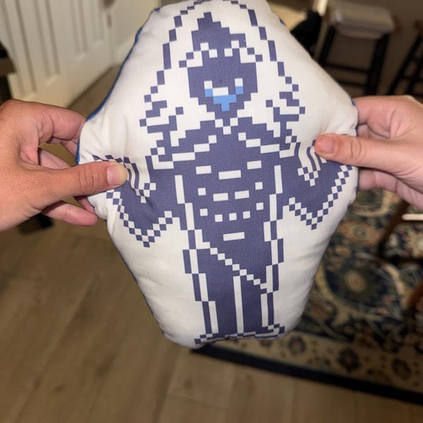 Deltarune Ralsei Pillow Plush, Unofficial, Indie Video Game, Handmade ...