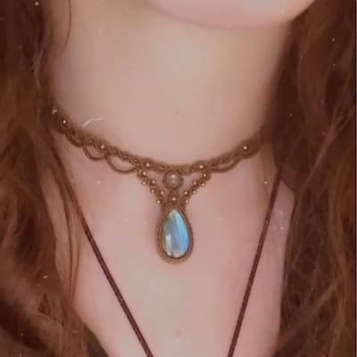 Moonstone Choker Labradorite Choker Moonstone Necklace - Etsy